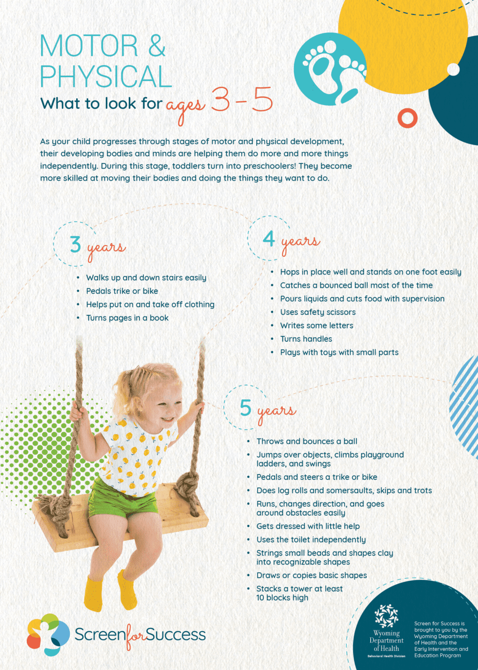 Motor & Physical Development – What to Look for Ages 3 – 5 | One Before Two