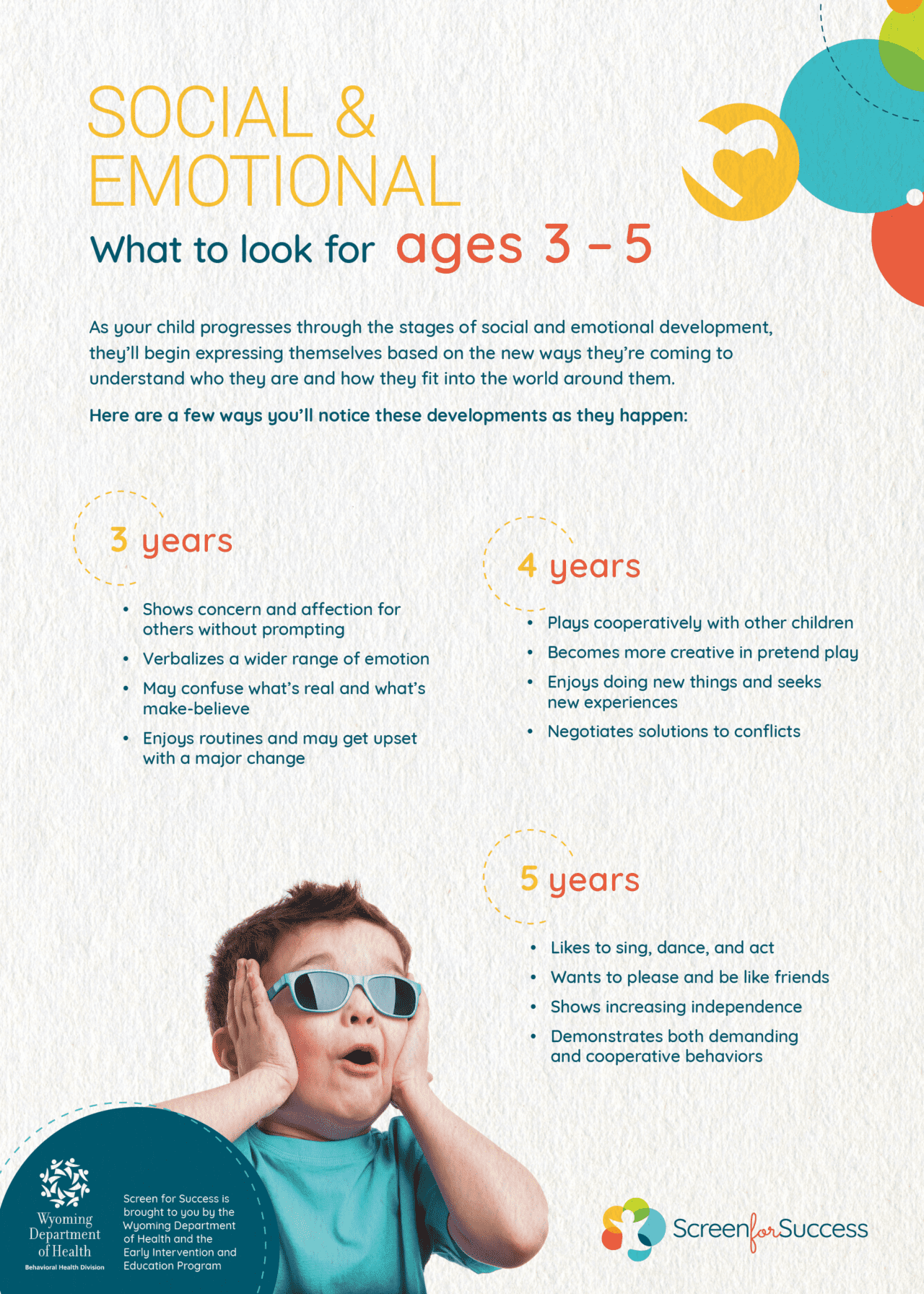 Social & Emotional Development – Ages 3-5 | One Before Two